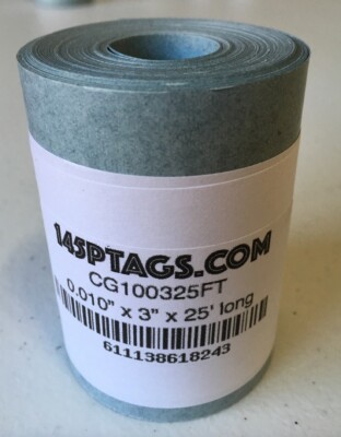 145P Tags Fish Paper CG100325FT Insulating GREY fishpaper Roll 3"x25'x0 ...
