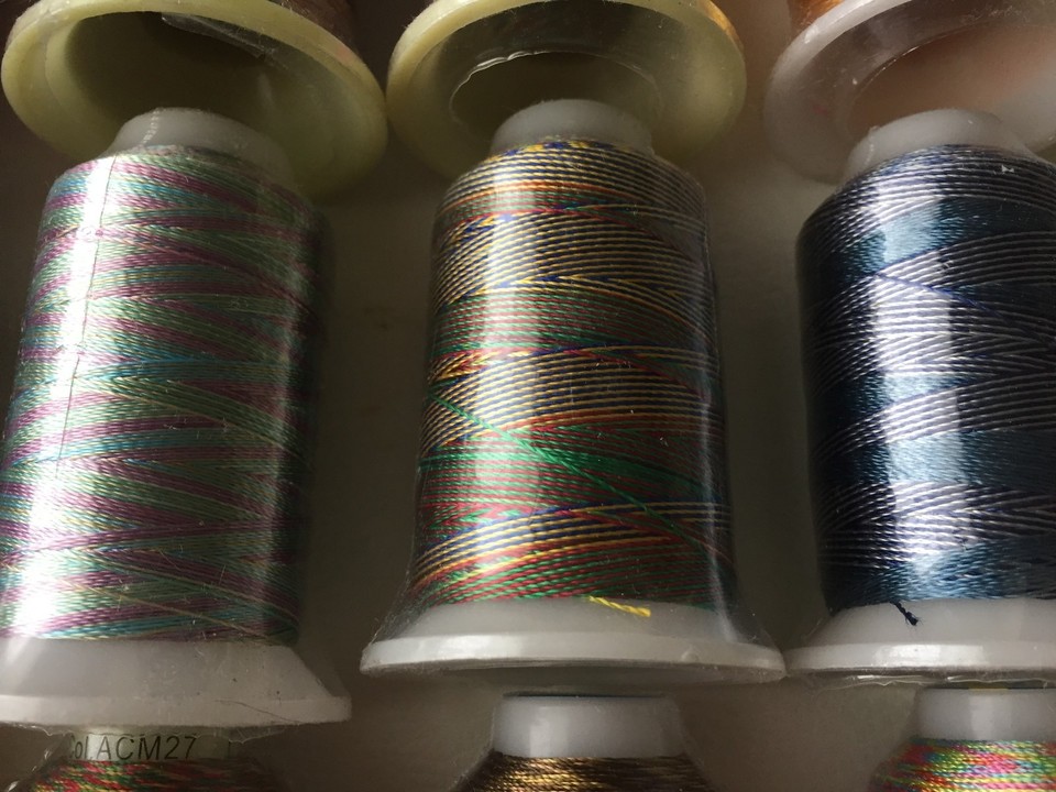 WonderFil ACCENT™ Variegated Thread, 2-ply Rayon, 12wt 400M Spools ...