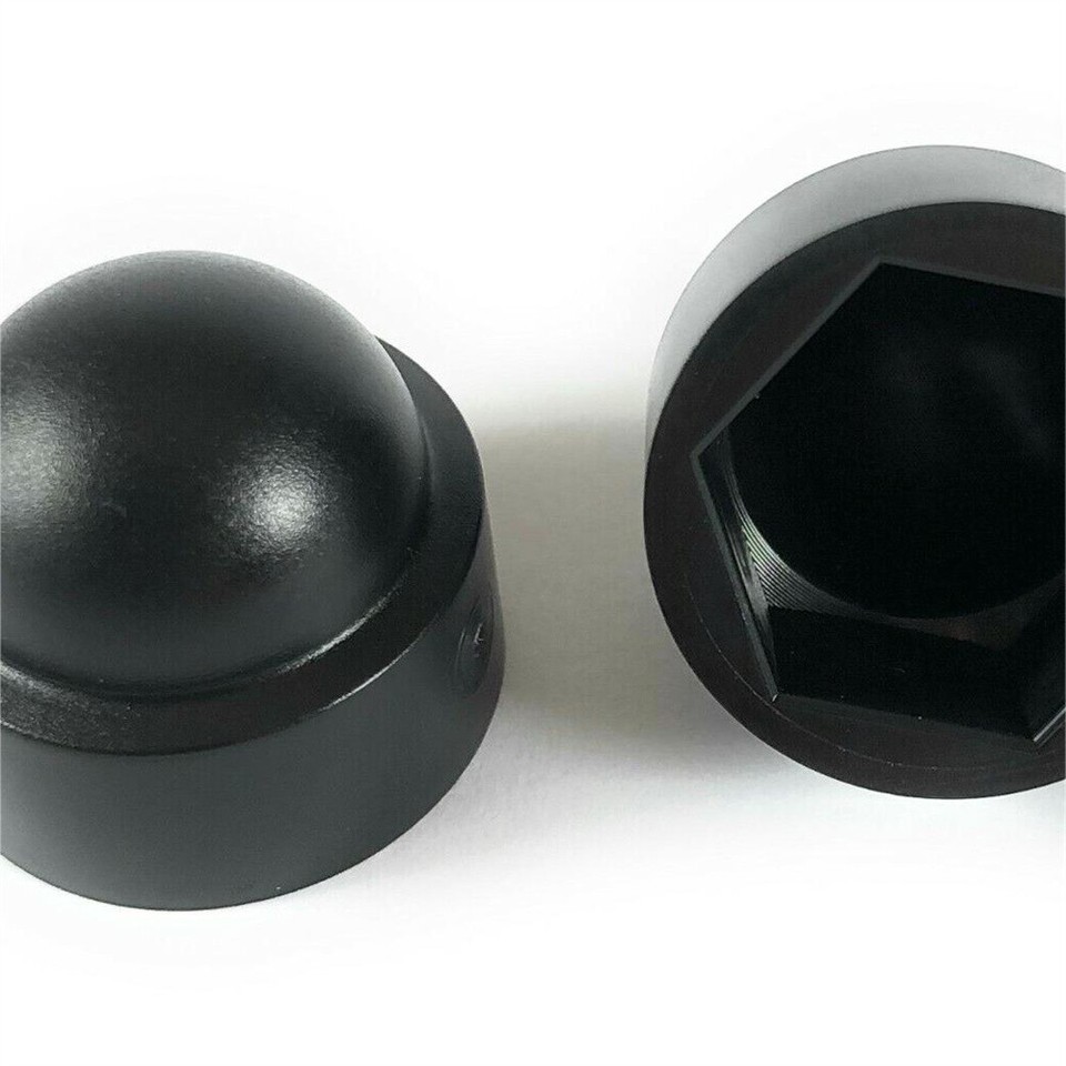 50Pcs M5 M6 M8 M10 M12 M14 Black Plastic Dome Nut Caps Bolt Protection ...