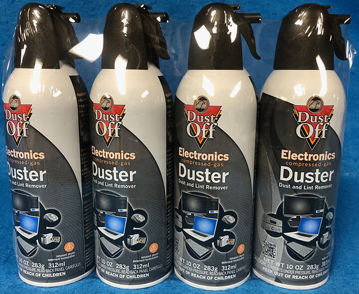 DUST-OFF COMPRESSED AIR DUST REMOVING AEROSOL 10 OZ. CAN 4-PACK | eBay