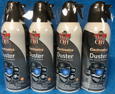 DUST-OFF COMPRESSED AIR DUST REMOVING AEROSOL 10 OZ. CAN 4-PACK | eBay