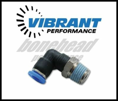 Vibrant Performance 2669 6mm Male Elbow One-Touch Fitting (1/4" NPT ...