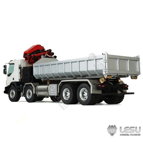 1/14 LESU 8*8 Hydraulic Roll on/off RC Dumper Tipper Assembled Crane ...