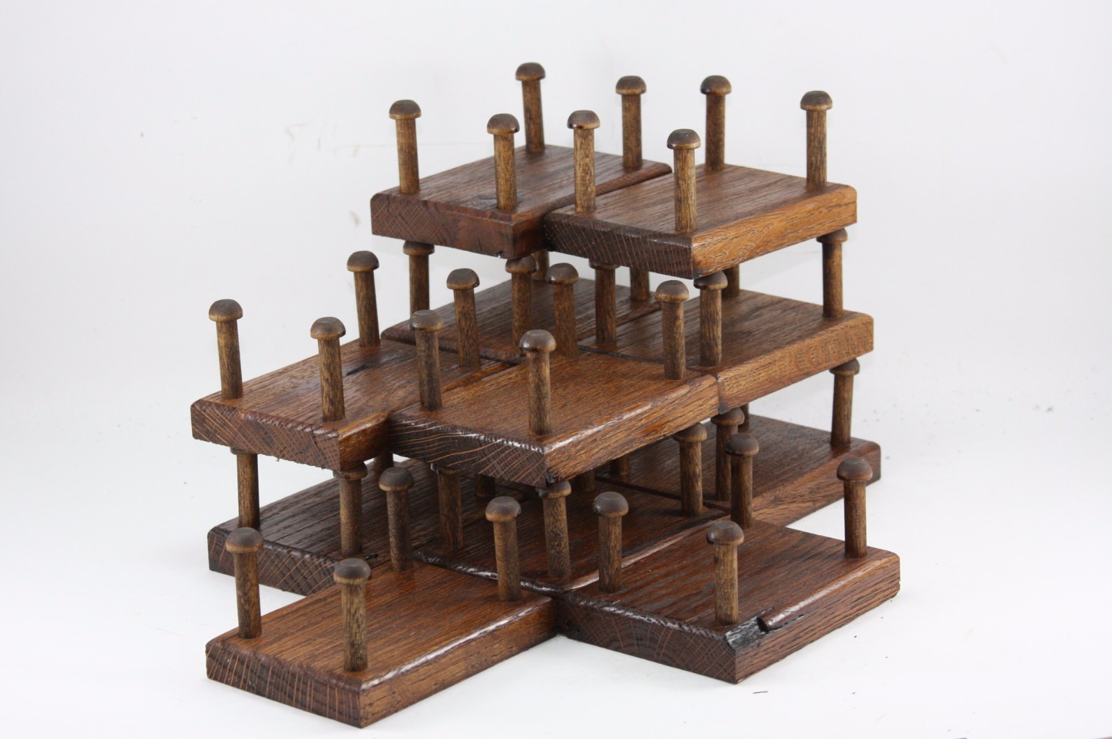 (12) Wooden Decoy Stands Regular Height Made in USA! Made of Oak | eBay