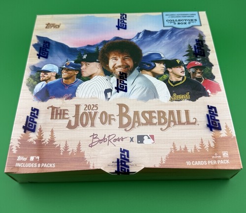 2025 TOPPS x BOB ROSS The Joy of Baseball COLLECTORS HOBBY BOX - In ...