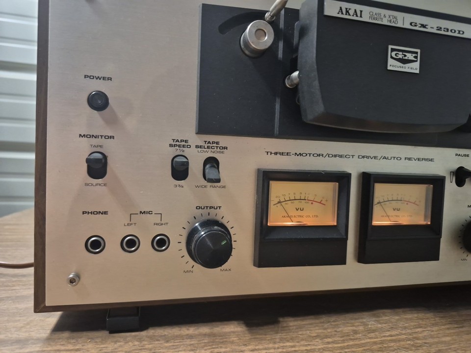 Vintage AKAI GX-230D Reel To Reel 3-Motor Direct Drive Auto Reverse ...