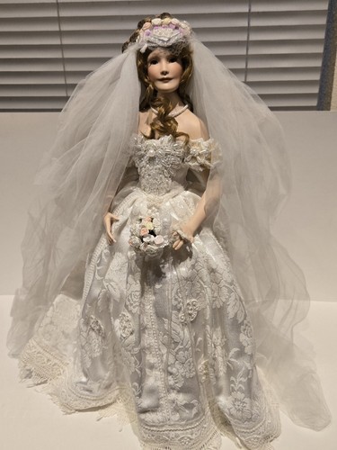 Vintage Paradise Galleries Porcelain Bride Doll Lily 18" Patricia Rose ...