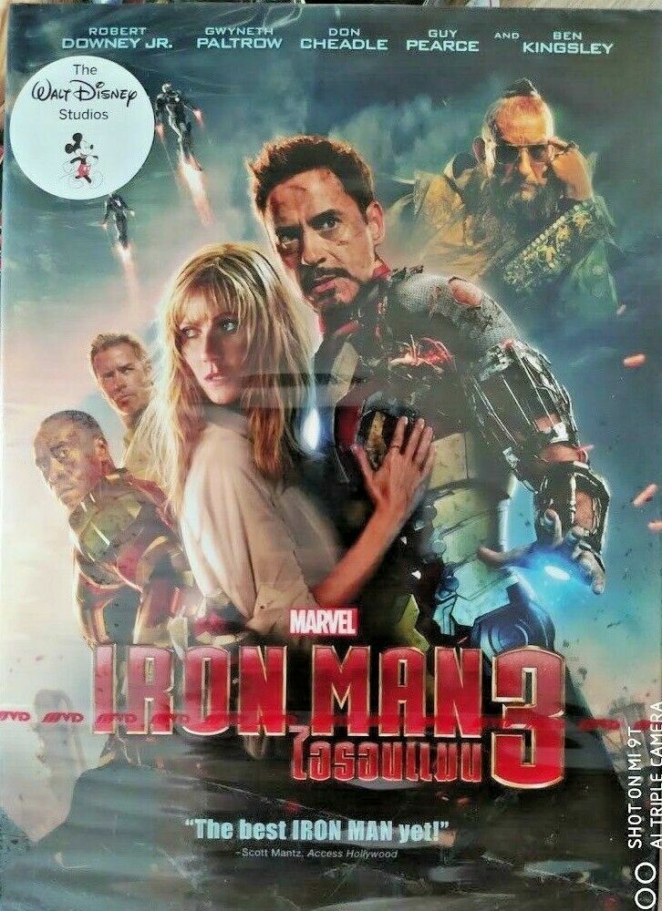 Iron Man 3 Dvd Front Cover