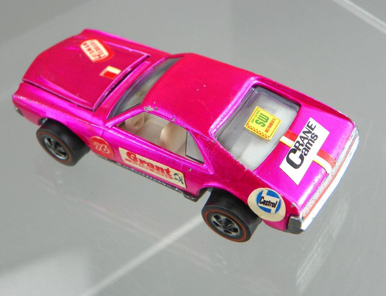 Vintage 1968 Hot Wheels Diecast 1/64 Redline Custom AMX Hot Pink VG-NM ...