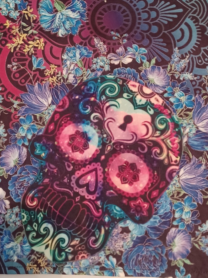 Psychedelic Skull Graphics 5XL Short Sleeve Button Up Shirt AOP Dead ...