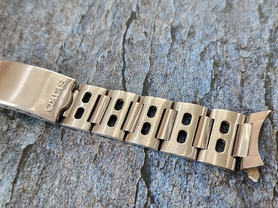 Used Vintage Seiko Bracelet Curve end 18mm Racing Style. | eBay