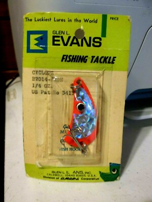Vintage Glen L. Evans Cyclops 1/4 oz Spinner Fishing Lure NIP | eBay