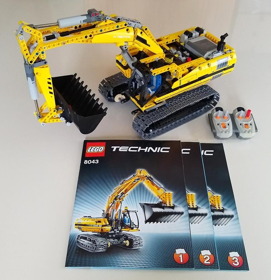 Lego Technic 8043 Motorized Excavator, remote controlled +instructions ...