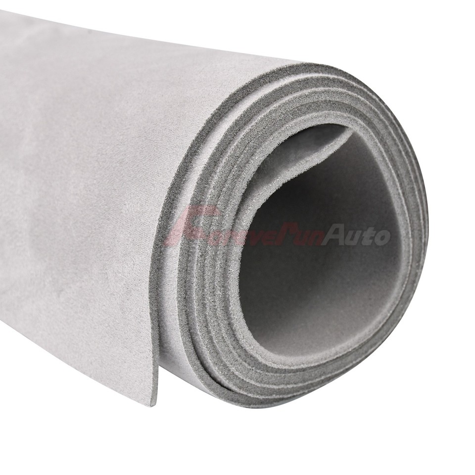 Gray Suede Headliner Fabric Foam Backed for Car Roof Liner Upholstery ...