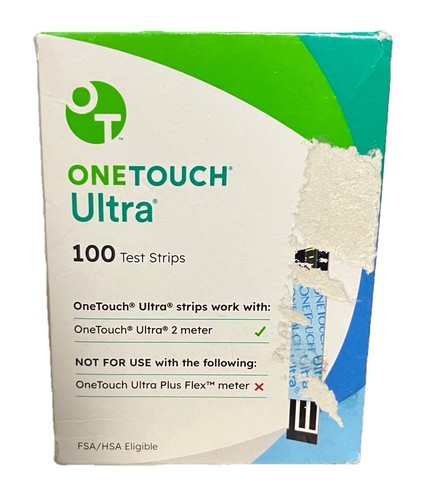 100 One Touch Ultra Test Strips~Exp 8/31/25~$42.99~Box Scuffs~FREE SHIP ...
