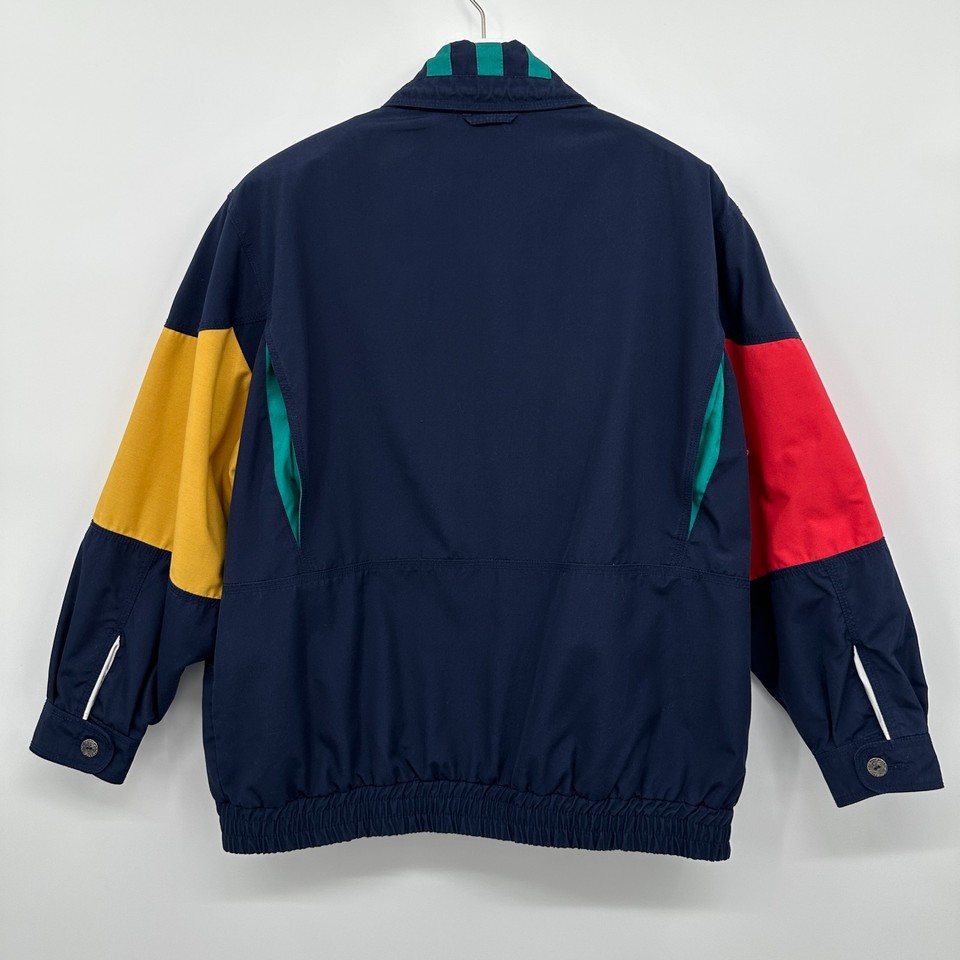 Vintage 90s Mulberry Street Jacket Coat Size Large Color Block ...