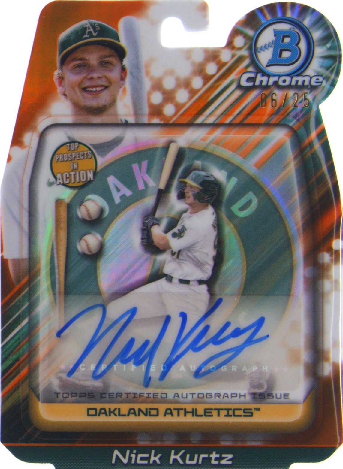 2024 Bowman Draft - Bowman in Action Autographs Nick Kurtz #BIA-NK ...
