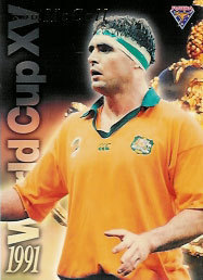 Rod McCall, AUSTRALIA - 1991 World Cup XV FUTERA -Rugby Union 1995 ...