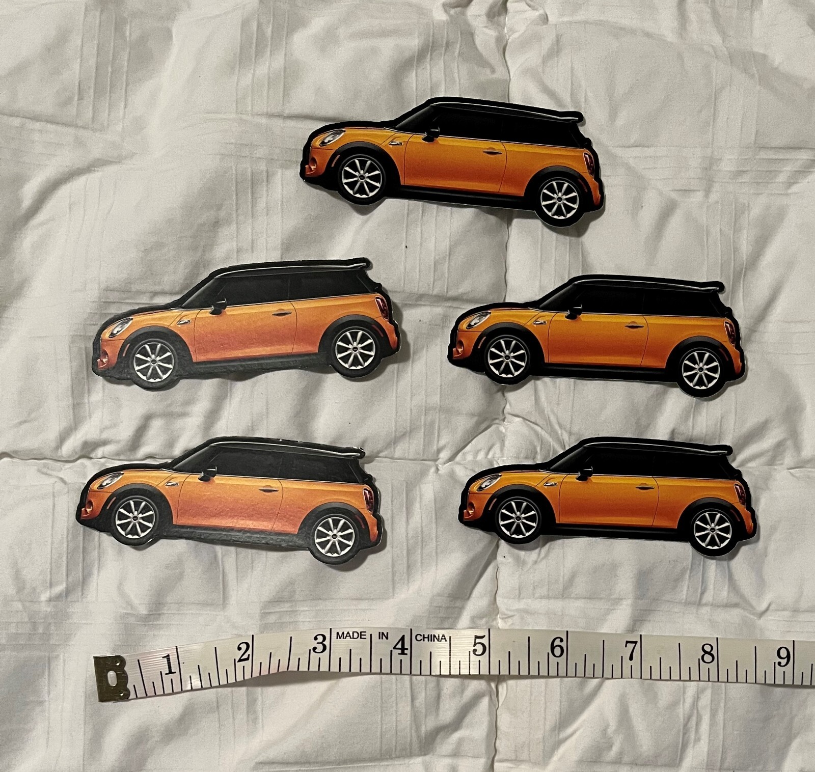 Orange Mini Cooper Car-Shaped Fridge Magnets — Set of 5 | eBay