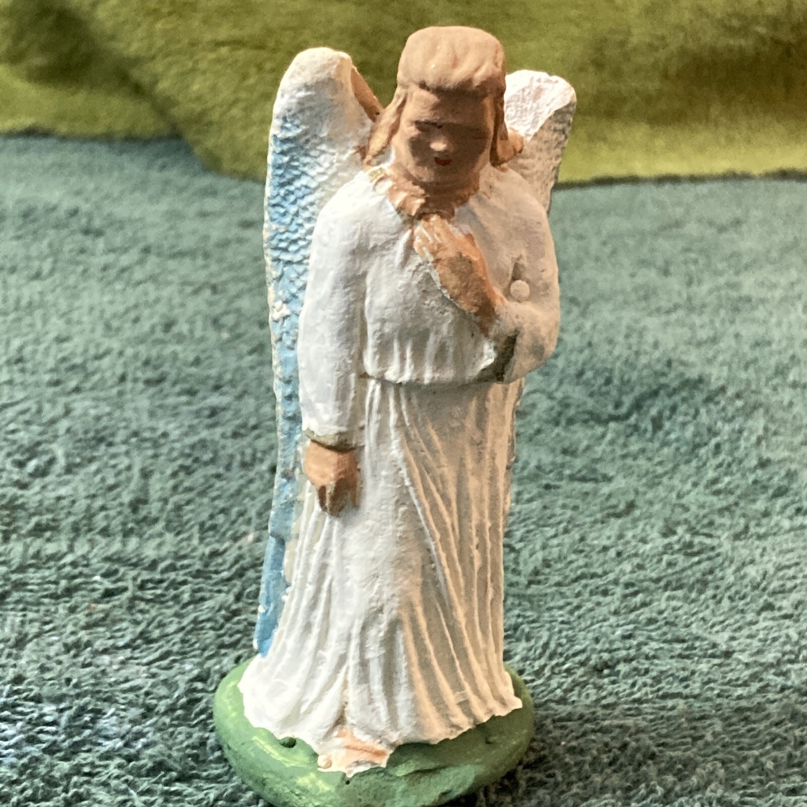 Vintage Miller Studios Nativity Crèche Angel Chalkware Plaster Figurine ...