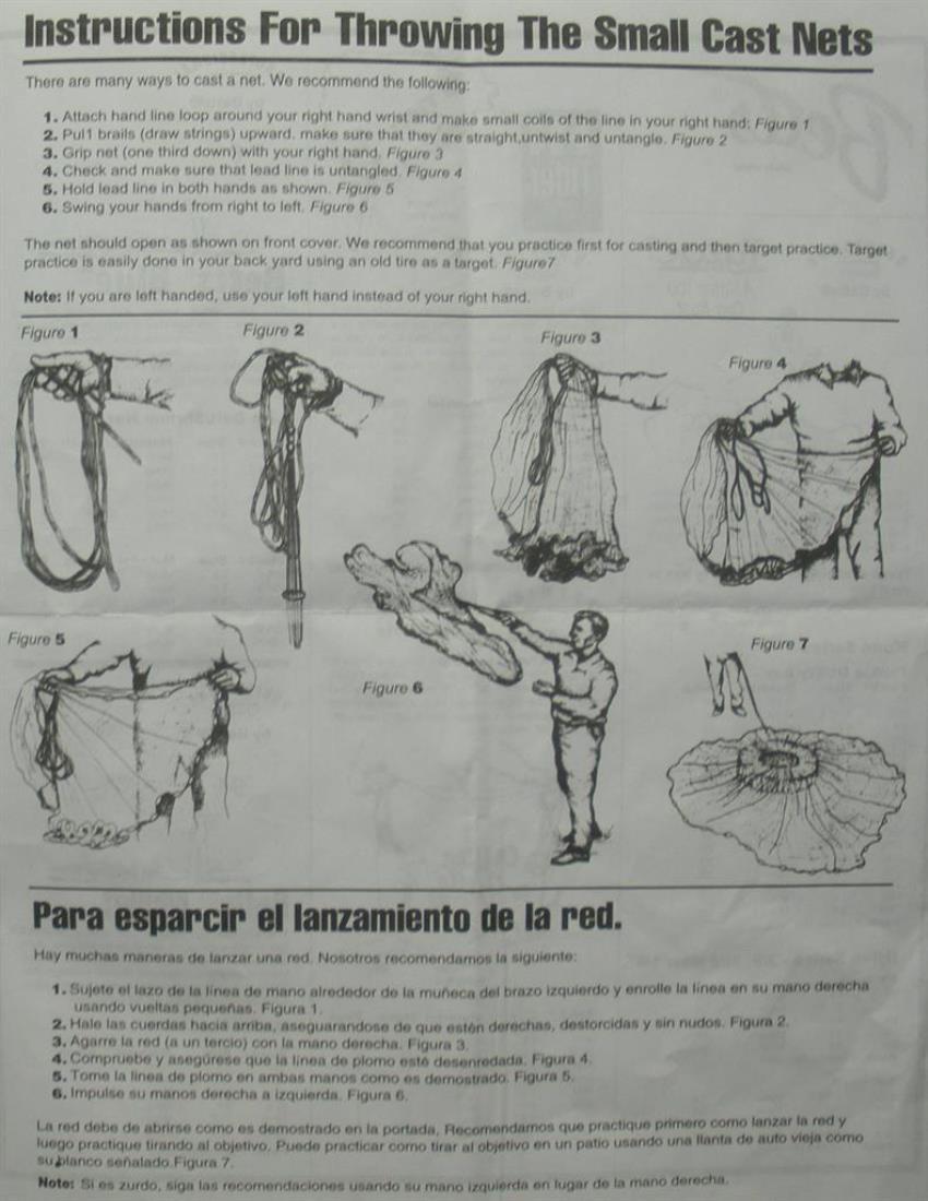 Betts 6SM 6Ft Old Salt Cast Net 6Lb 1/2" Mesh | eBay