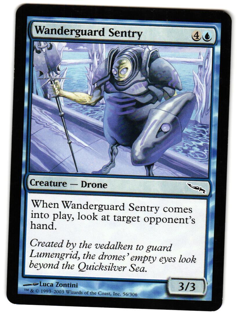 Magic_the_gathering Mirrodin Wanderguard Sentry #56 2003,MTG,LP Common ...