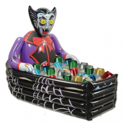 Inflatable Vampire & Coffin Cooler 42" x 30" Halloween Party ...