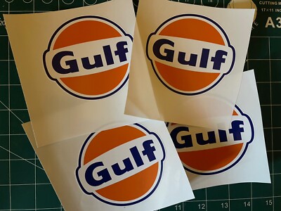 GULF Oil Classic Car Stickers x4 with Free Uk Postage | eBay UK