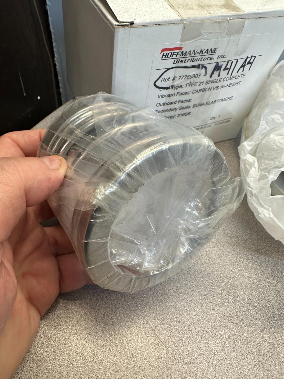 HOFFMAN-KANE 77268803 MECHANICAL SEAL TYPE: 21 SINGLE COMPLETE, SIZE 2 ...