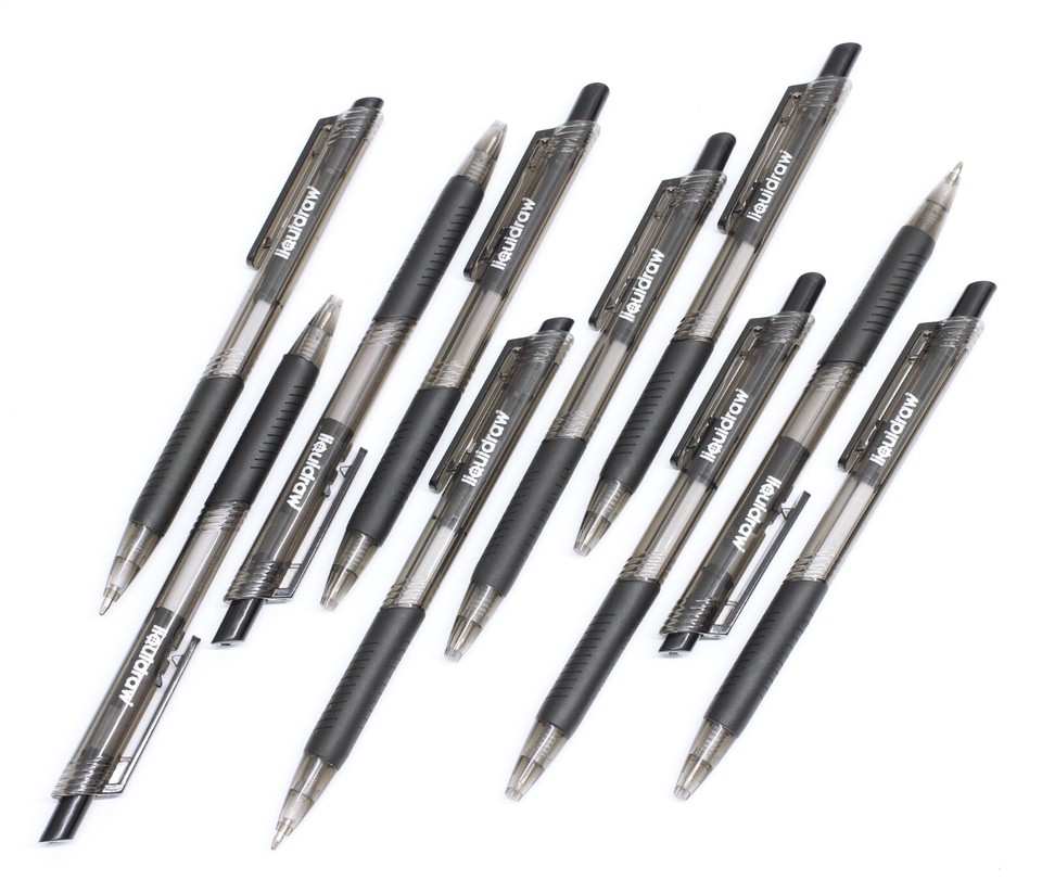 Ball Pens Ball Point Pen MEDIUM Biros Black Blue Red Multi Colour Pen ...