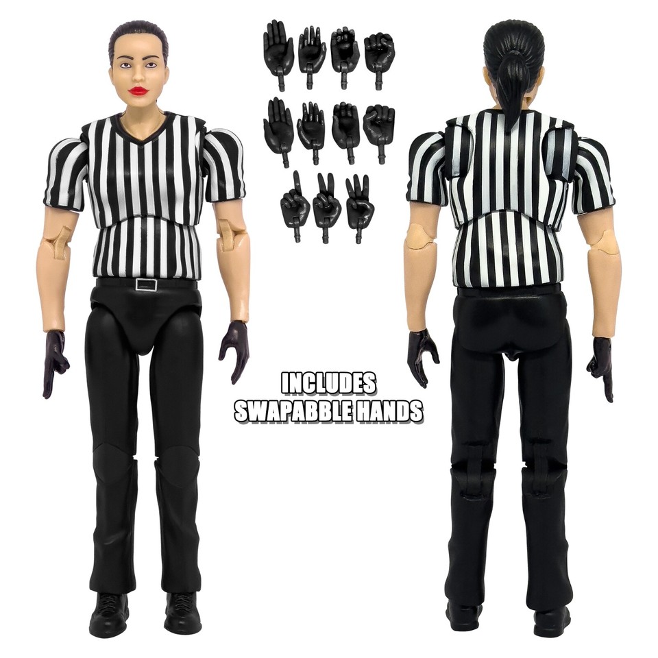 Set of Four Ultimate Referees With Deluxe Articulation for WWE & AEW ...