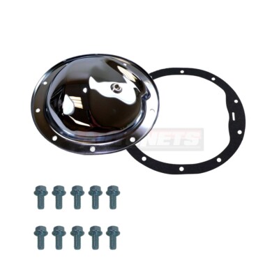 Chrome Chevy 10 Bolt Rear End Differential Cover W/Plug 8.5"Camaro Nova ...