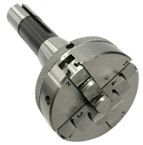 Self Centering Chuck 4 Jaw 65 mm With Reversible Jaws R8 Shank 7/16 ...