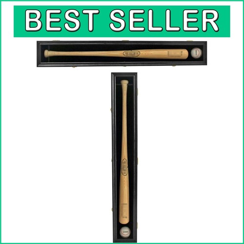 Ultra Clear Acrylic Baseball Bat Holder with Lock - Beechwood Frame ...