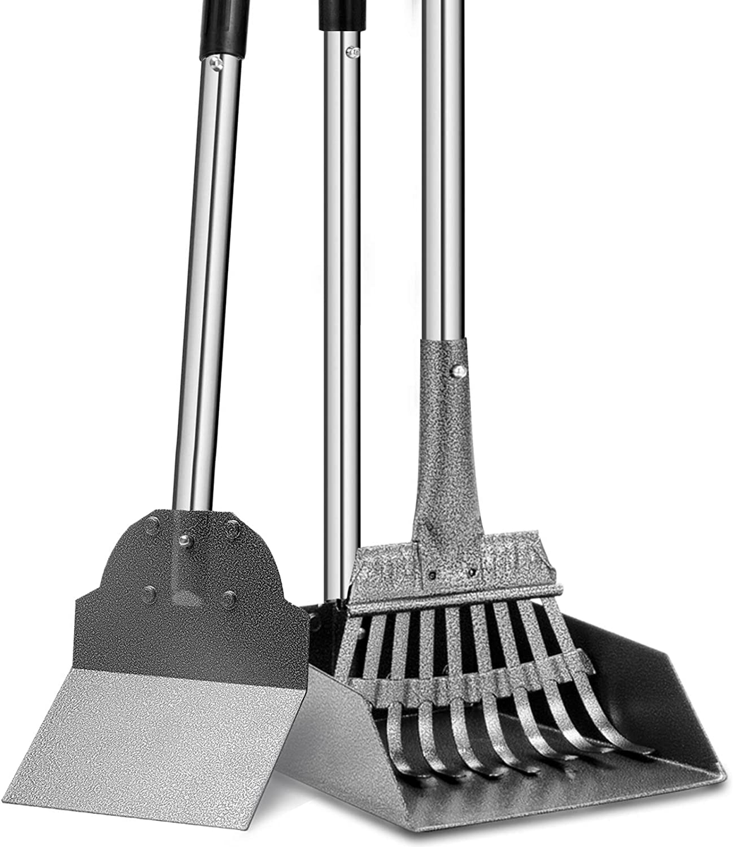 Poop Scoops For Dogs 3 Pack Metal Pet Poop Scoop,Tray And Rake ...