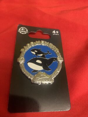 SEAWORLD 2023 PASS MEMBER EXCLUSIVE BLUE SILVER ORCA WOTH BABY PIN NEW ...