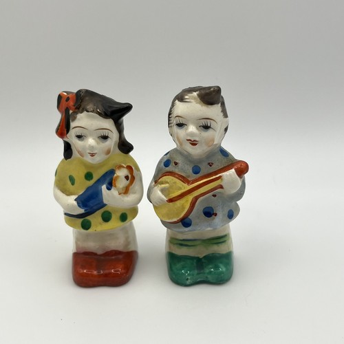 Vintage Made In Japan Salt and Pepper Shakers Boy & Girl 1940s-50s ...