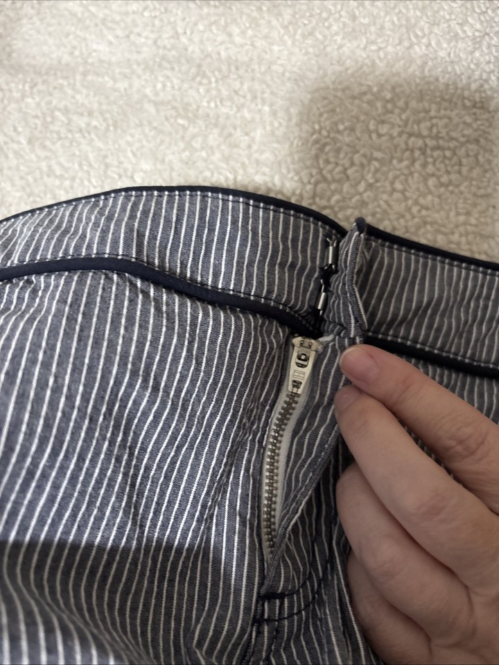 Tommy Hilfiger 4 Women’s Tapered Sailor Blue White Stripes Pants NWOT ...