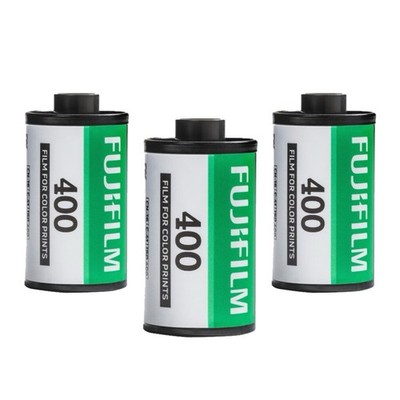FUJIFILM 400 Color Negative Film (3-Pack, 35mm Roll Film, 36 Exposures ...