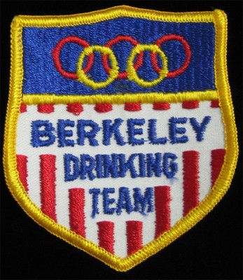 Berkeley Drinking Team ORIGINAL 70's Patch for Hat/Jacket/Shirt - VTG ...
