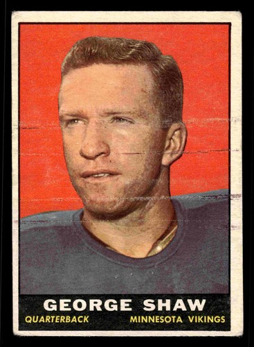 1961 Topps George Shaw #78 - Minnesota Vikings | eBay