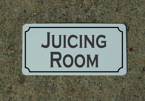 JUICING ROOM 6"x12" Tin Metal Sign Vintage Style Design Decor | eBay