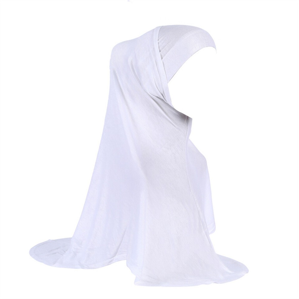 2 Piece Muslim Women Headscarf Shawl Scarf Hijab Wrap Headwear Amira ...