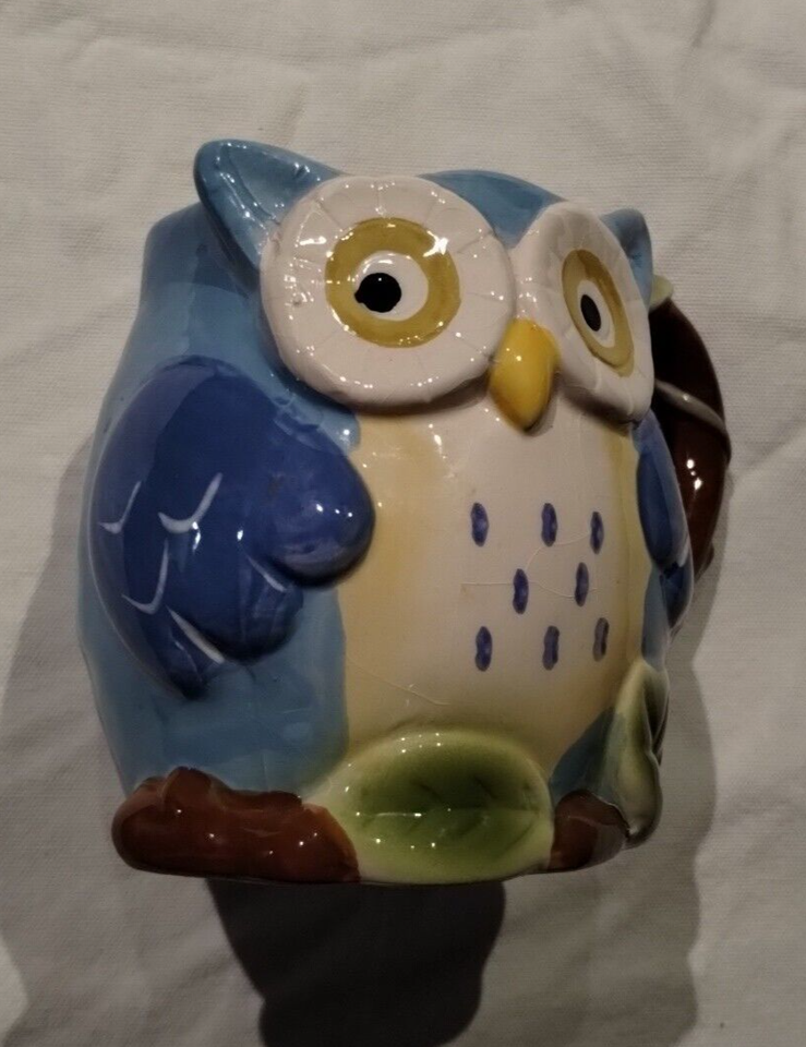 Owl Mug Coffee Cup Great Gatherings 16 oz Excellent Collector Whimsical ...
