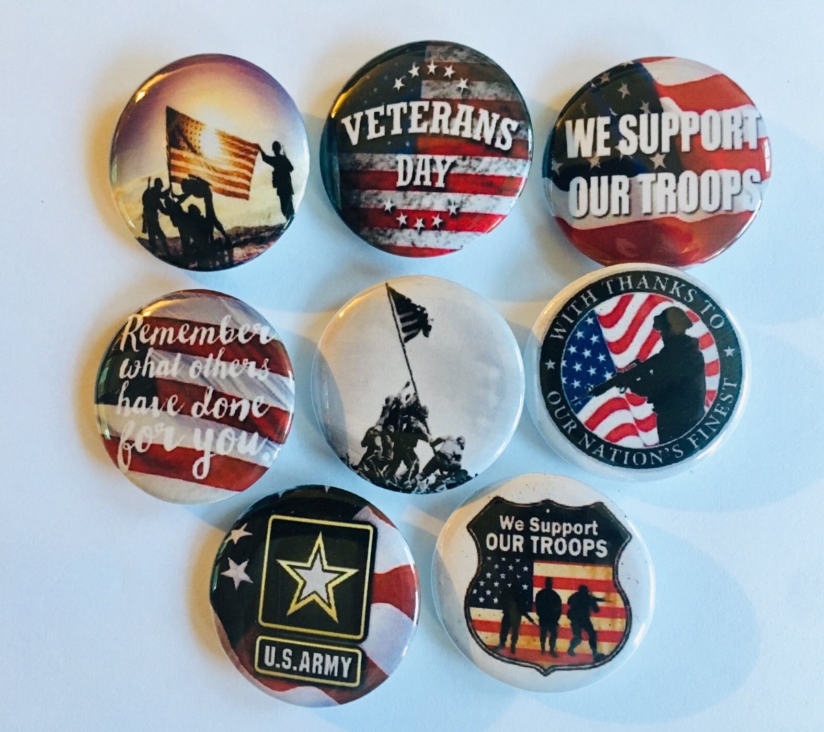 American Flag Button