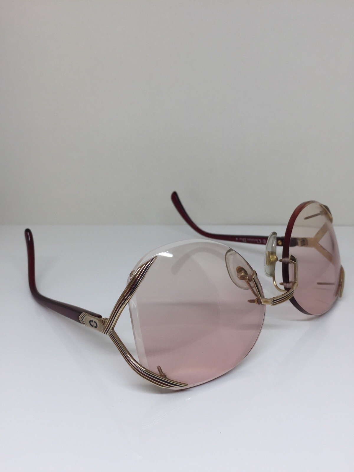 New Vintage Christian Dior 2289 Rimless Eyeglasses C. 48 Gold ...