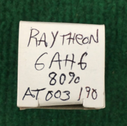 Raytheon * 6AH6 Tube * Tested 80 | eBay