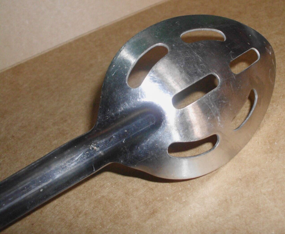 Vintage Halco 18/8 stainless, #4754, Japan, Large Slotted Serving Spoon ...