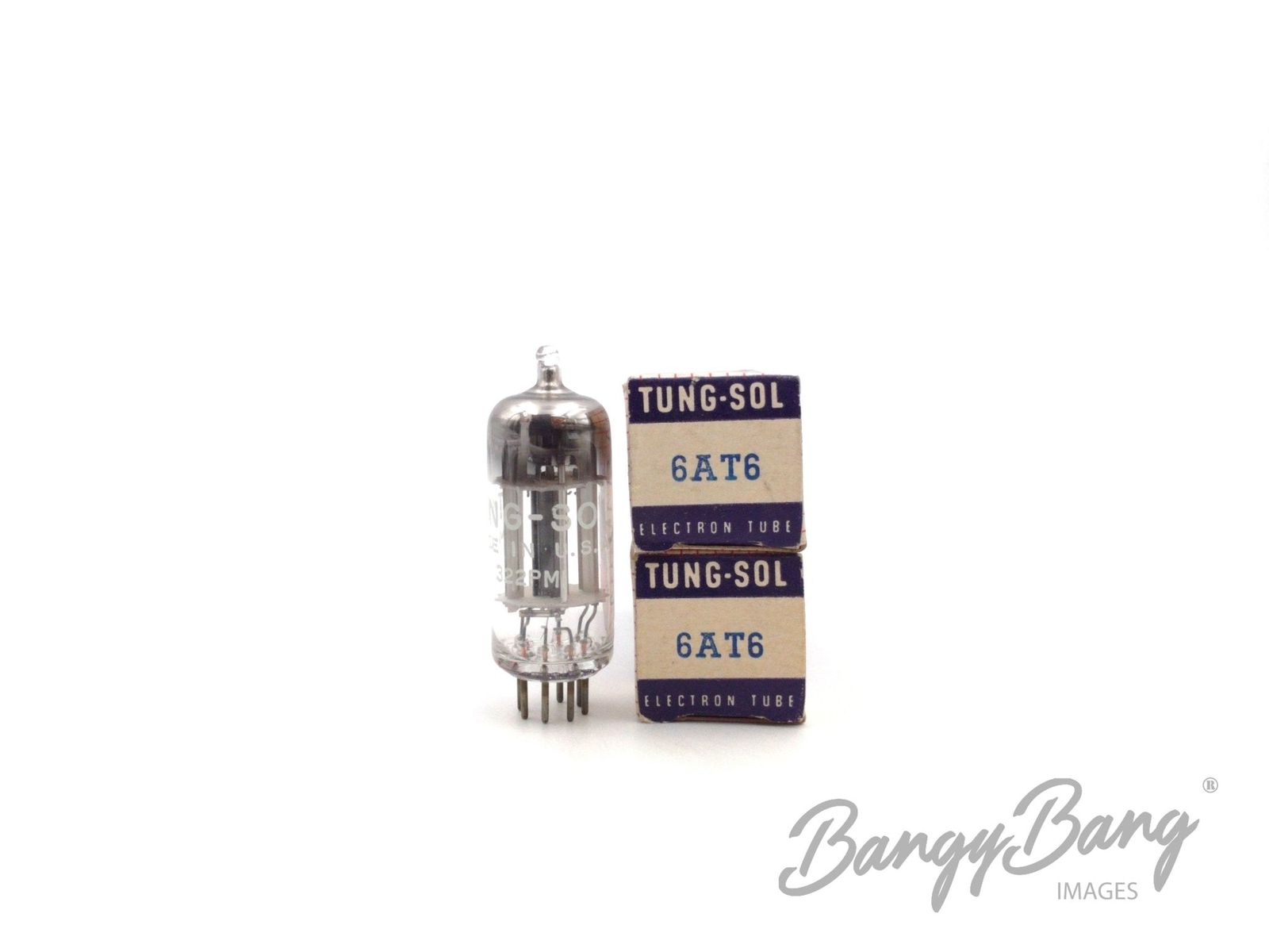 2 Vintage Tung-Sol 6AT6/EBC90/DH77/CV452 Duplex-diode, high-mu Triode ...