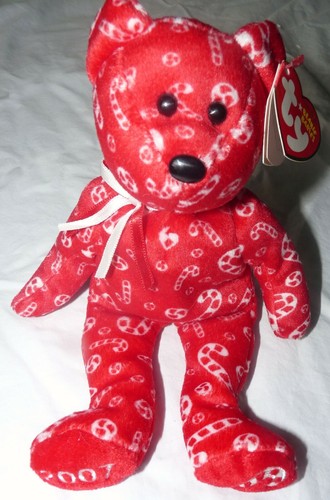 2007 Ty Candy Cane Teddy Bear Beanie Babies with Tags - Excellent | eBay